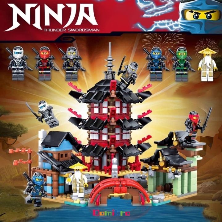 800Pcs Ninjago Series Building Blocks Ninjago Temple Dragon Toys ...