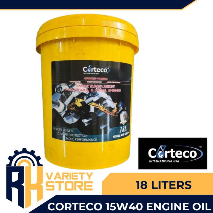 CORTECO SYNTHETIC BLENDED LUBRICANT ENGINE OIL 15W40 API SM/CI-4 18 ...