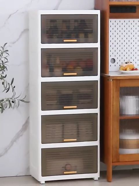 Goody Kitchen cabinet pantry storage rack multifunction 5 layer with ...