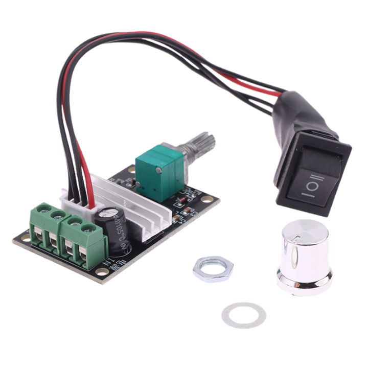 DC 6V 12V 24V 3A PWM Motor Speed Controller Adjustable Speed DC Motor Driver Forward Reverse ...
