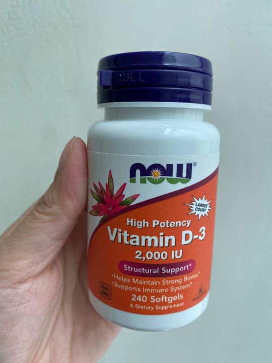 Now Vit D Vitamin D3 2000 iu 120 atau 240 softgels | Lazada Indonesia
