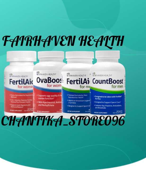 Fairhaven Health FertilAid For Women - OvaBoost For Women - FertilAid ...