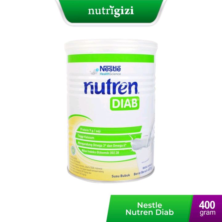 Nutrigizi | Nestle Nutren Diab 400 gr Susu Diabetes Rendah Gula Tinggi ...