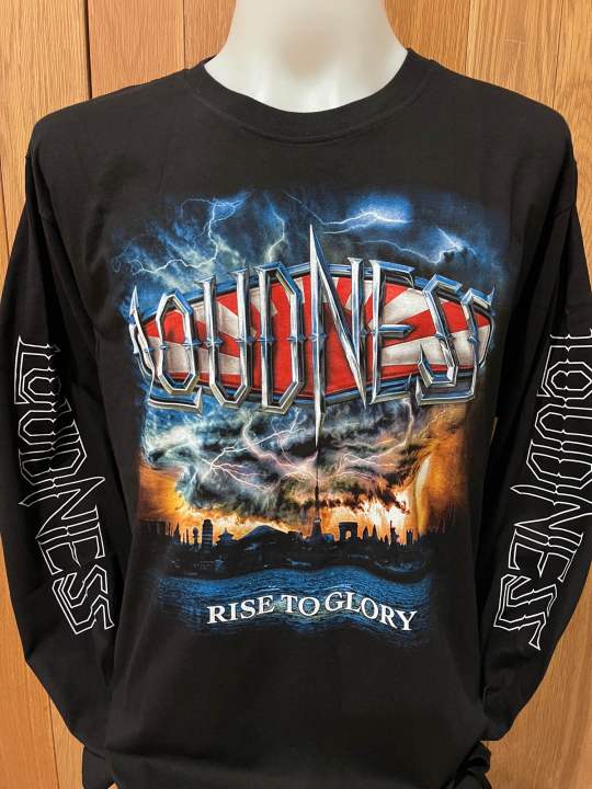 Loudness rise to glory long sleeve rock t shirt ( front and back view ...