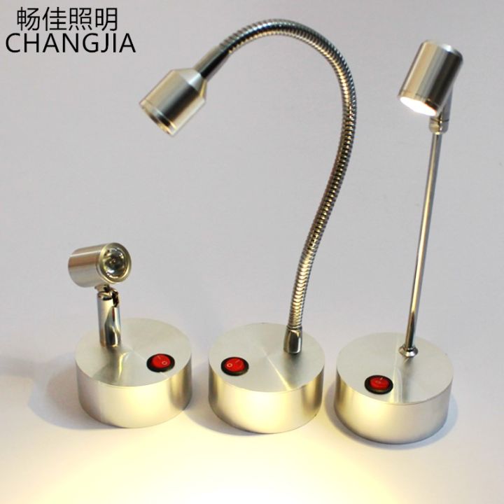 Battery Spotlight Wireless Movable Jewelry Cabinet Table Lamp Display ...