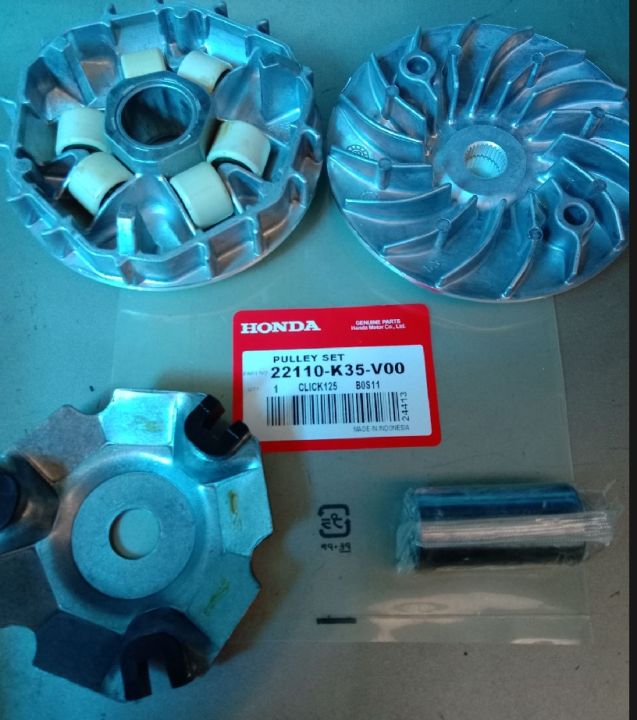 HONDA Genuine pulley set with drive face for Honda click 125 no. 22110 ...
