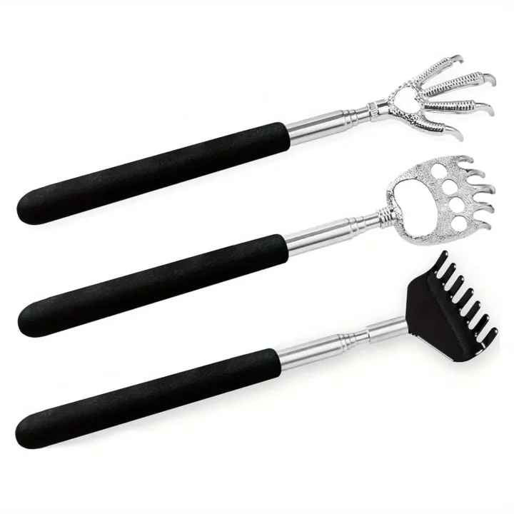 Stainless Steel Adjustable Back Scratcher - Retractable Claw for ...
