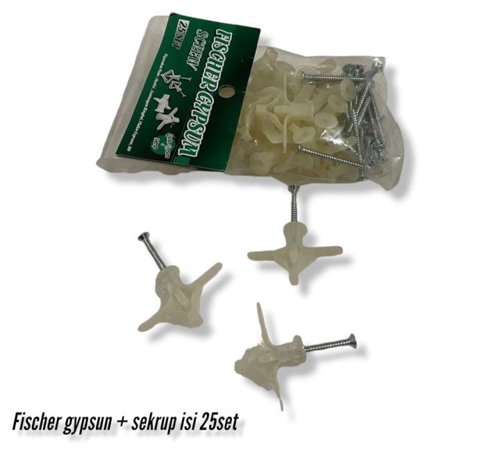Fisher gypsun Screw gypsun ukuran 4cm set 25pcs | Lazada Indonesia