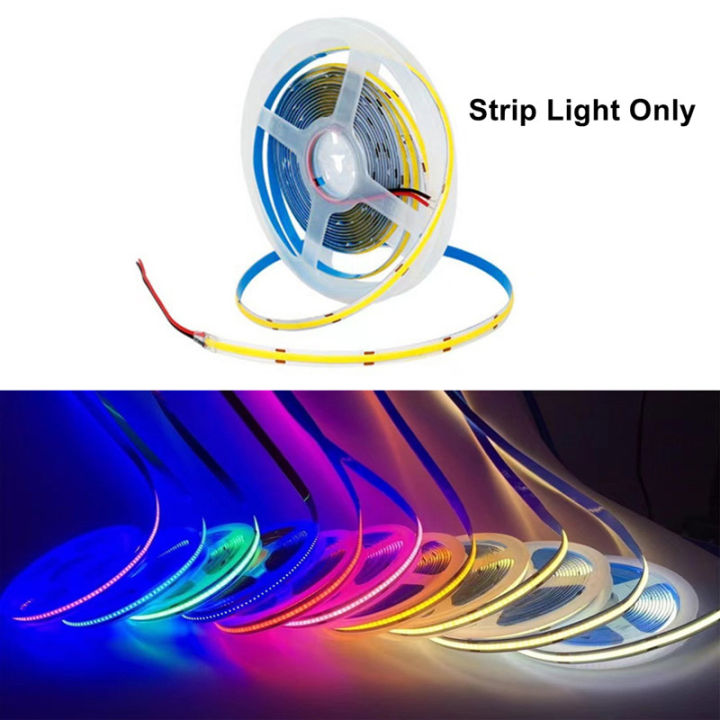 Angelila DC 12V 24V COB led light strip Self-adhesive LED lampu Siling ...