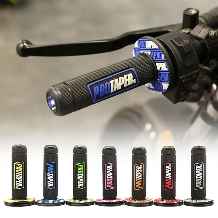 SEAMETAL Motorcycle Protaper Handle Grip 7/8“ Rubber Handlebar Grip ...