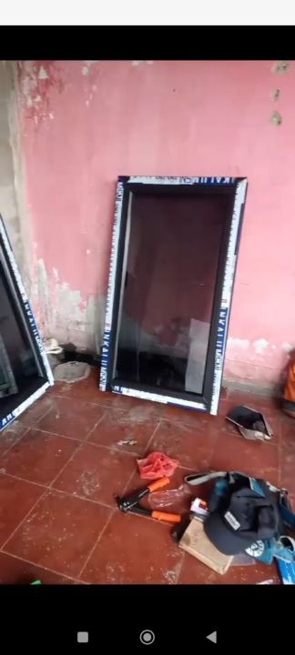 jendela Aluminium dan kaca ryben ukuran T120cm x L70cm, Kusen, jendela ...