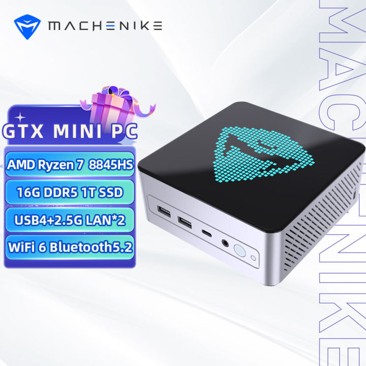 Machenike Mini PC GTX AMD Ryzen7 8845HS 16G DDR5 RAM 1T SSD PCIE4.0 WiFi6 2024 ใหม่มินิ ...