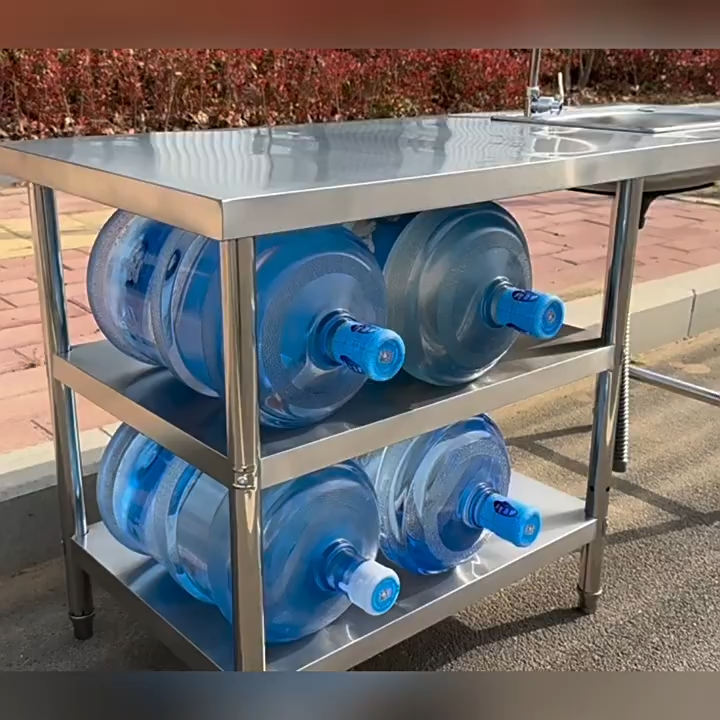 【24-hour shipping 】Stainless Steel Kitchen Sink 100/120*50*80cm Single ...