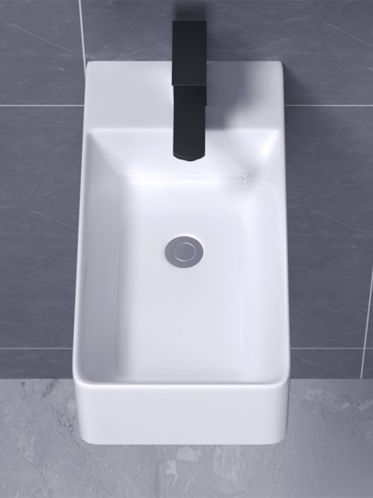 Small Apartment Wall-Mounted Wash Basin Bathroom Balcony Corner Mini ...