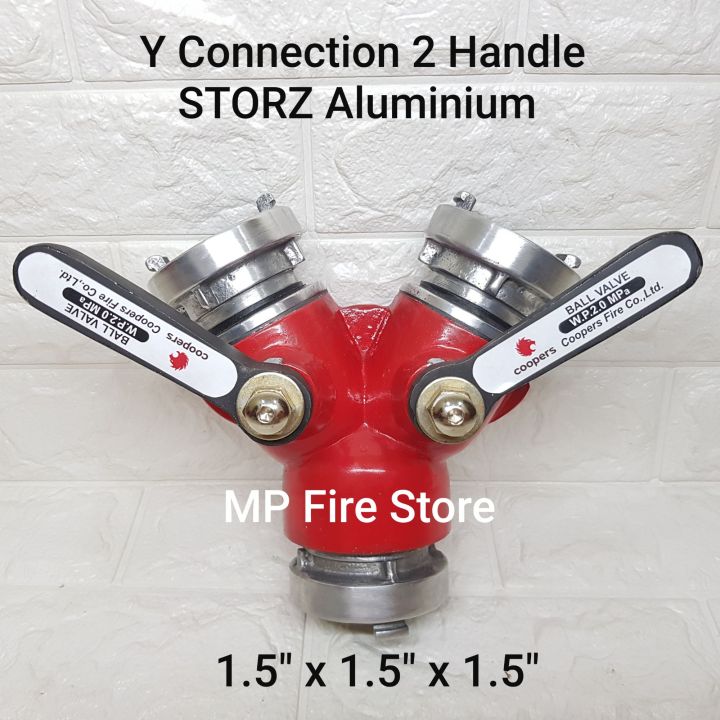 Y CONNECTION 2 HANDLE 1.5 x 1.5 x 1.5 in STORZ FIRE BREACHING HYDRANT ...