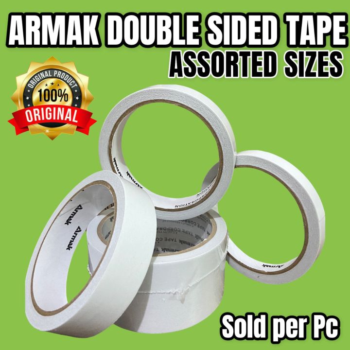 Armak Double Sided Tape (Assorted Sizes) Tissued Type | Lazada PH