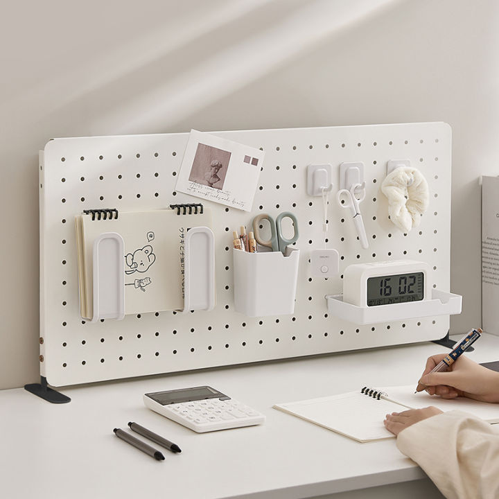 Modern Minimalist Desktop Hole Board Organizer Stand Office Desk ...