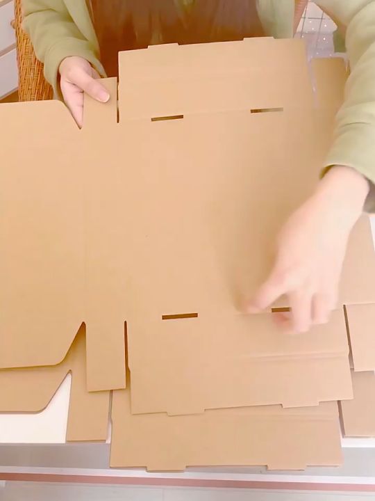 ON HAND Carton box corrugated packaging Kraft Lowest price/ Brown Kraft Mailer Corrugated Box ...