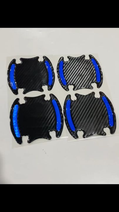 Stiker Reflektor Pintu Mobil Sticker Reflektor Gagang Pintu Isi 4 PCS ...