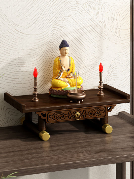 Mini Chinese Style Altar Table Home Use God Niche Offering Table Buddha ...