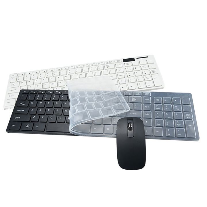 Ultra-thin 2.4G Wireless Keyboard Mouse Set with Keyboard Film Computer ...