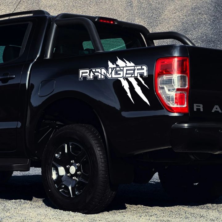 สติกเกอร์ด้านข้างรถยนต์สำหรับ Ford Ranger Raptor XLT XL lariat ตกแต่ง ...