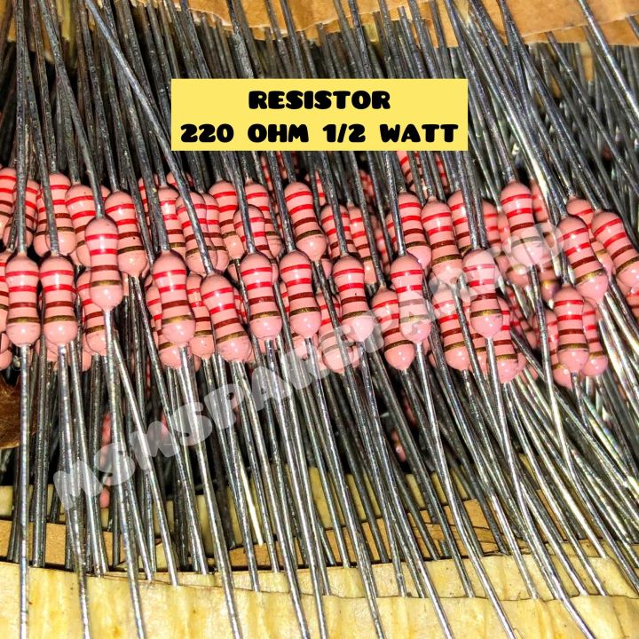 (10PCS) RESISTOR 220 OHM 1/2 WATT | Lazada Indonesia