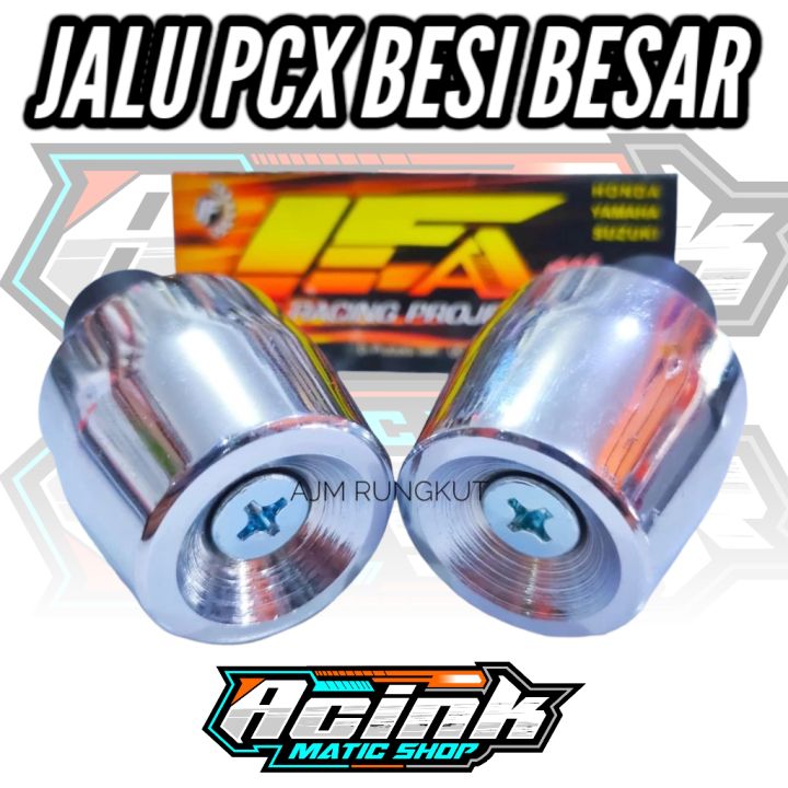 JALU STANG HONDA PCX BESI BANDUL STANG STIR HONDA PCX BESI CROME JALU ...