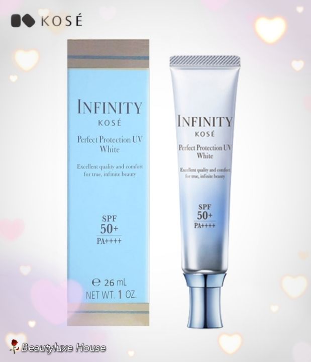 KOSÉ Infinity Perfect Protection UV White SPF50+ PA++++ 30g 無限肌緻輕淬瀅白隔離精華乳 | Lazada