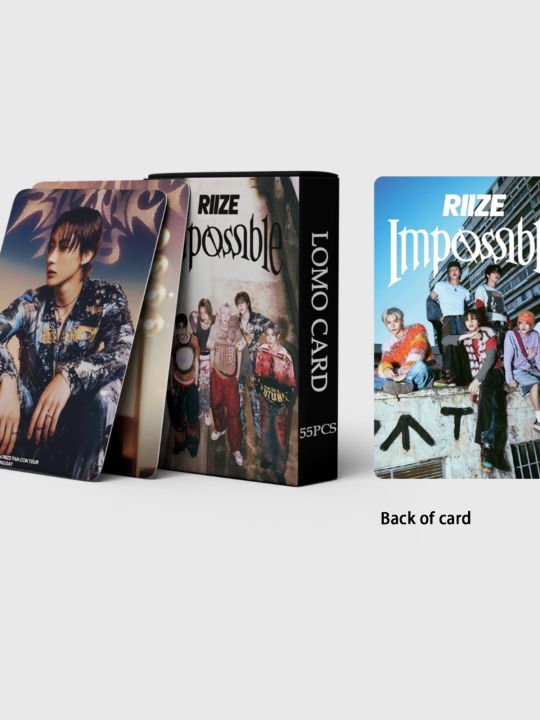 55-Piece RIIZE Small Cards Beautiful Picture Postcards Lomo Style Surrounding Photos Business ...