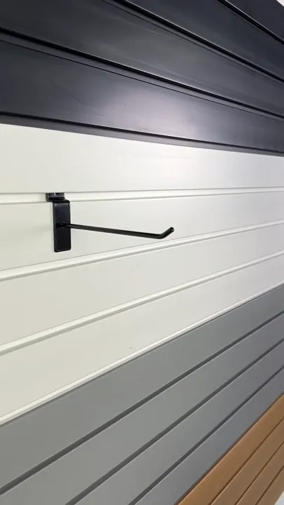 Durable Garage PVC SlatWall Storage Panels Shop Display Slats System ...