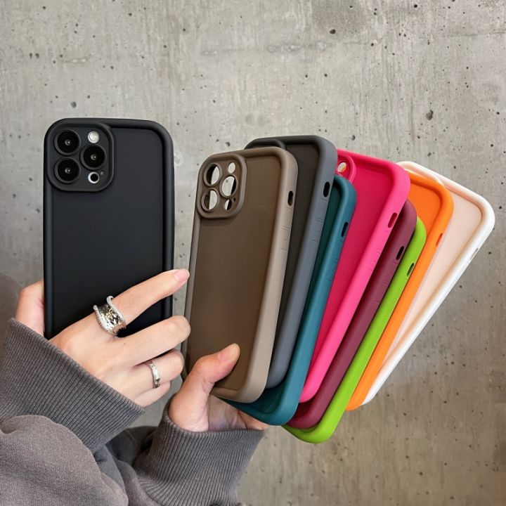 CrashStar Solid Color Skin-friendly Soft Silicone Shockproof Phone Case ...