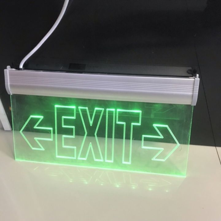 【COD & Ready】 Rechargeable Exit Fire Exit emergency light Construction ...