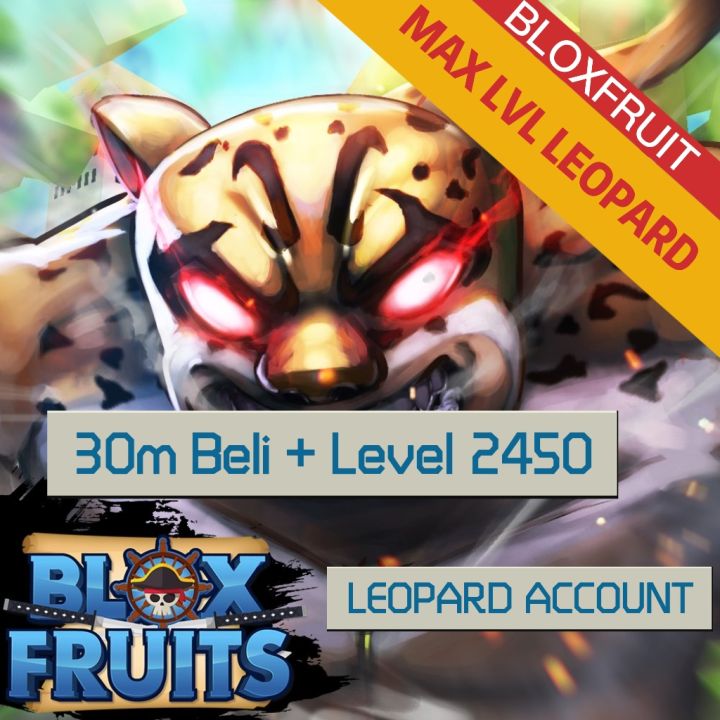 🔥Bloxfruit | Leopard Account(MAX LVL) + 30M Beli + SuperHuman + Rainbow ...