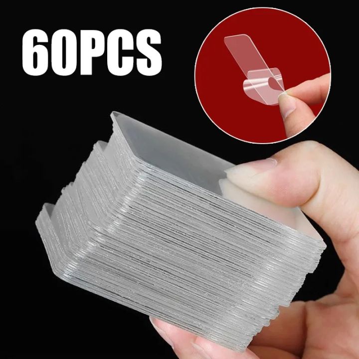 60PCS/Box Transparent Double Side Stickers Spring Festival Couplets ...