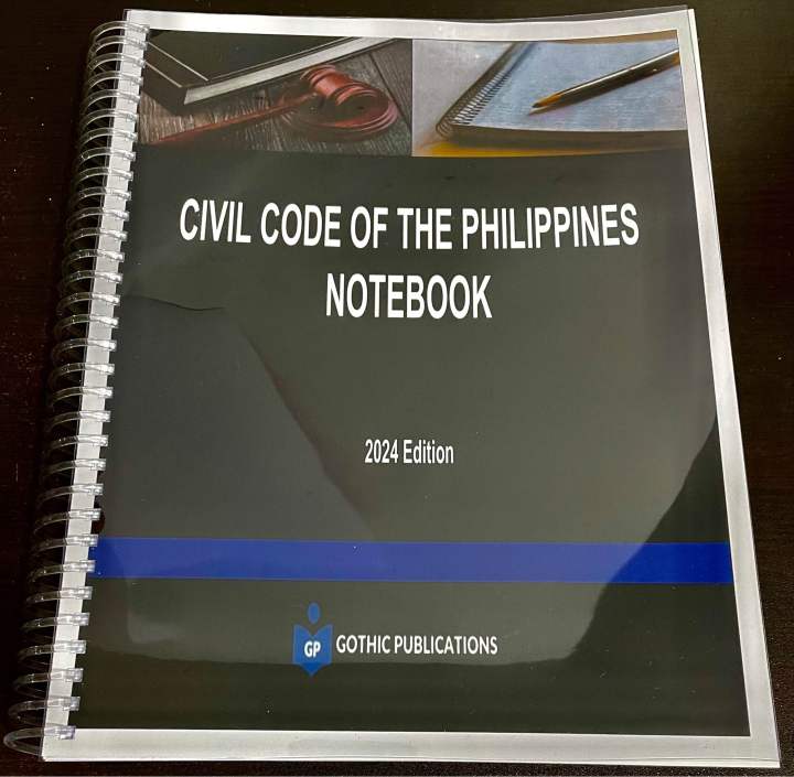 (Codal) Civil Code of the Philippines Notebook (2024 Edition) | Lazada PH