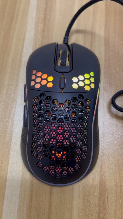 MMA M1104 Gaming Mouse Black RGB Honeycomb | Lazada PH