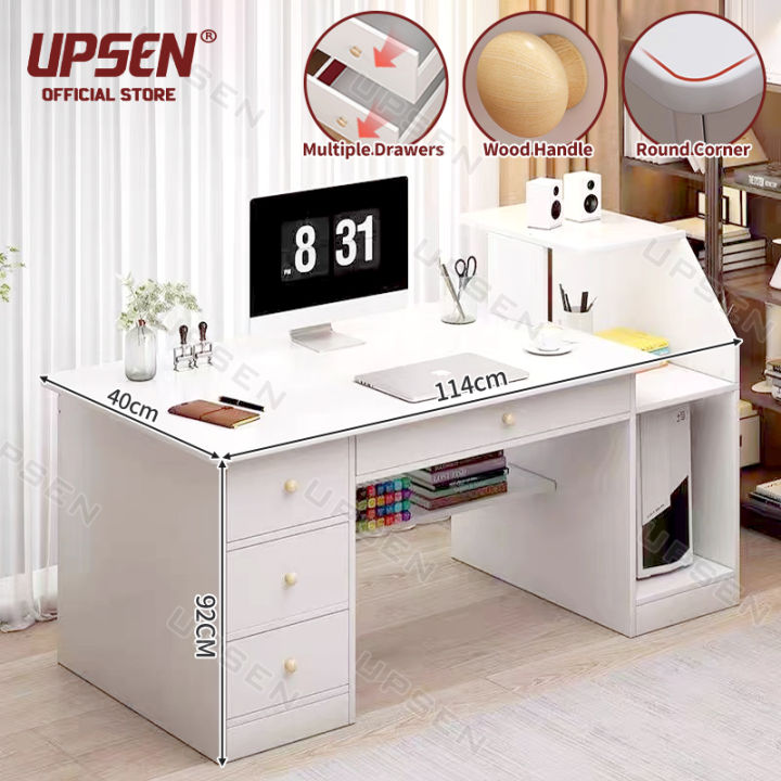 Computer Table for Desktop Study Table Home Office Desk Office Table With Shelf Study Table With ...