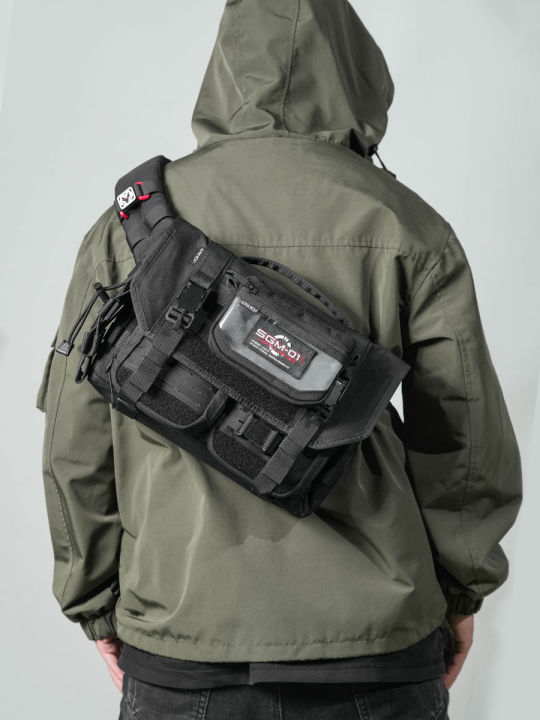 Alpha Wolf Men's Tactical Messenger Bag Quick Response กระเป๋าสะพายข้าง ...