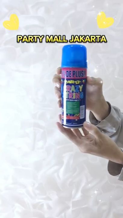 String Spray / Crazy String / Semprotan Pesta Warna RANDOM | Lazada ...