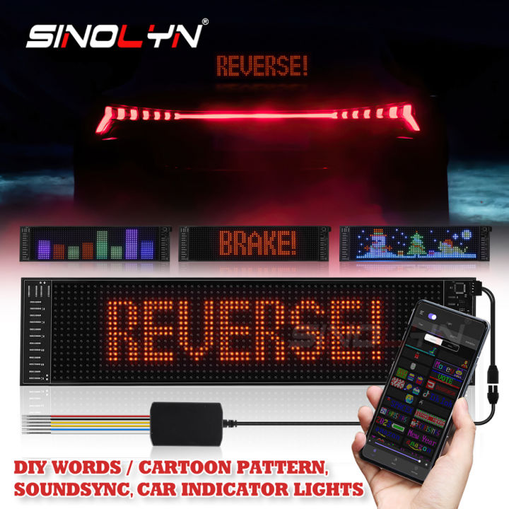 LED Signboard Car Scrolling Advertising Lamp LED Matrix Pixel Panel ...