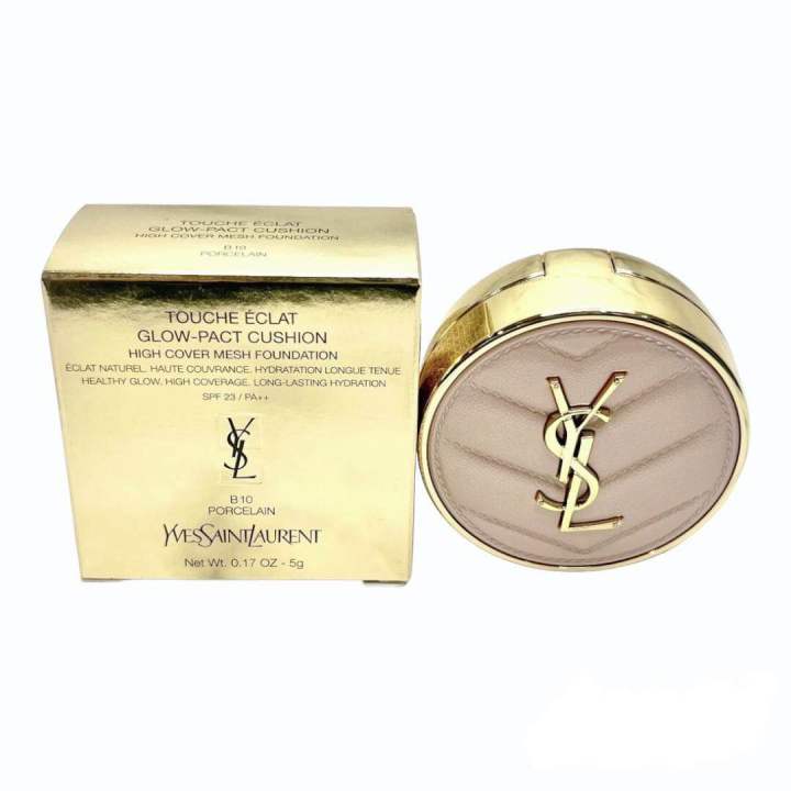 คุชชั่น YSL Touche Eclat Glow Pact Cushion 5g. สี B10 - Porcelain | Lazada.co.th