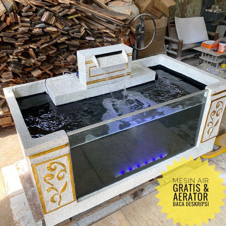 Kolam koi besar kaca sytem fillter chamber (baca deskripsi) | Lazada ...