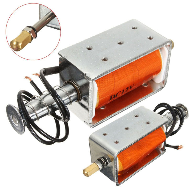 Electric Motor 35mm Long-Stroke Strong Push-Pull Solenoid DC 12V Motor ...