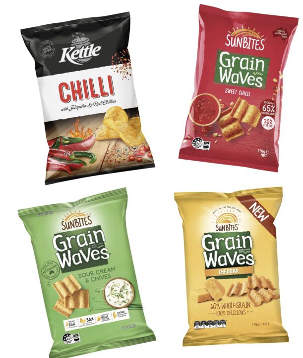 Sunbites Grain Waves / Kettle Chips 175g | Lazada