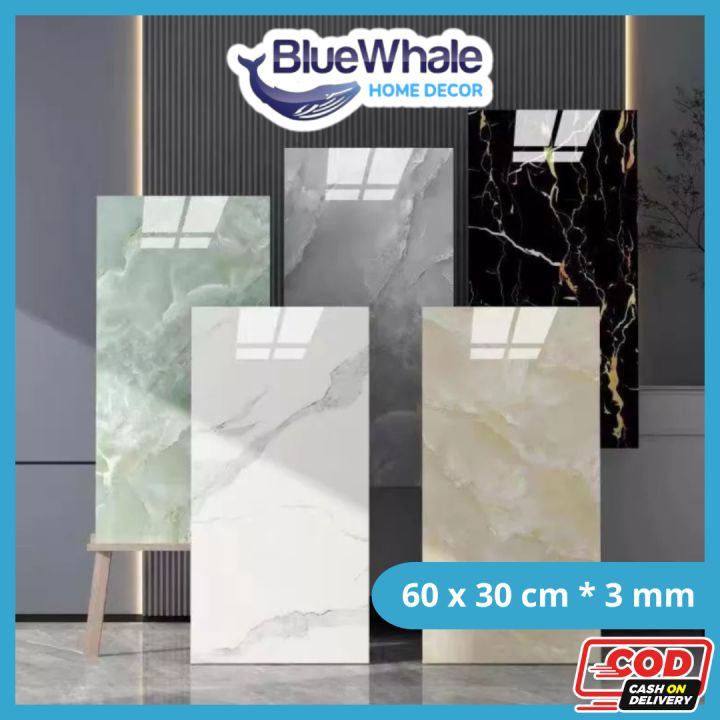 WALLPAPER DINDING VINYL MARBEL 60 x 30 cm STICKER DINDING LANTAI GRANIT ...