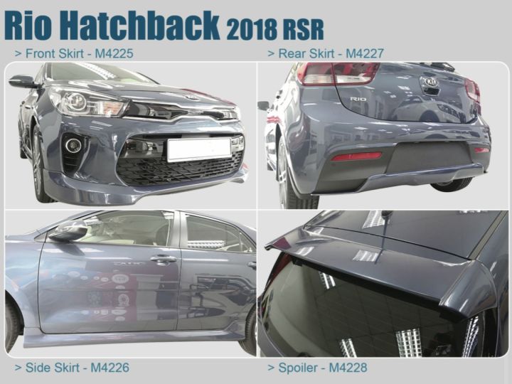 Kia rio 2018 2019 2020 RSR Bodykit body kit front side rear skirt ...