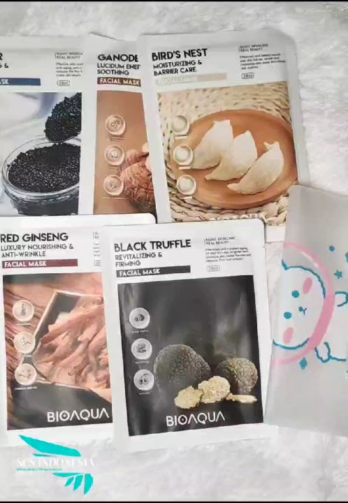 BIOAQUA Masker Wajah Nourish Sheet Mask Face Mask Masker Muka 28 ml ...