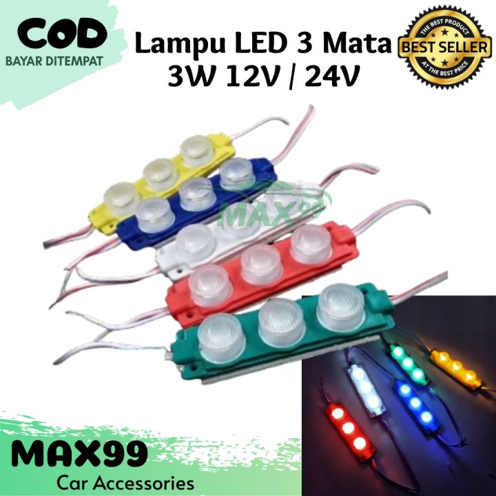 Lampu LED 3 Mata 3W 12V / 24V Led Lampu Kolong Mobil Truk Truck 3 Mata ... Lampu LED 3 Mata 3W 12V / 24V Led Lampu Kolong Mobil Truk Truck 3 Mata ...