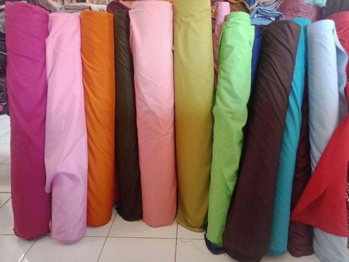Kain Polos Meteran Bahan Polymicro Ukuran 50x240cm Kain Sprei Kain ...